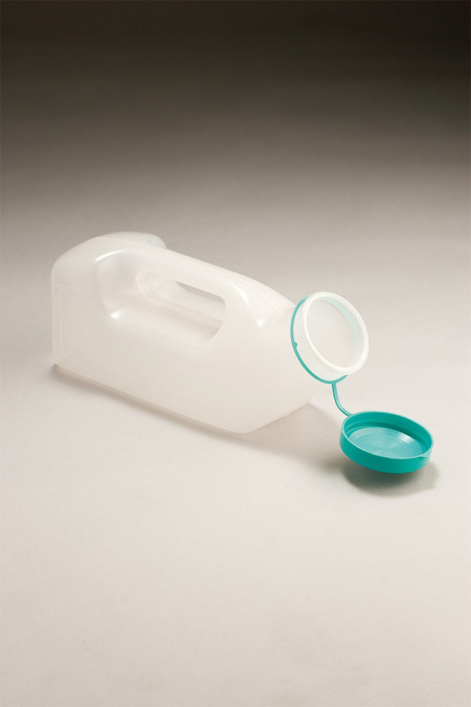 Male Urinal with Lid | Safety and Mobility