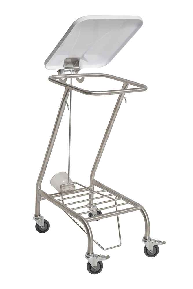 Classic Single Linen Skip with Lid | Safety and Mobility