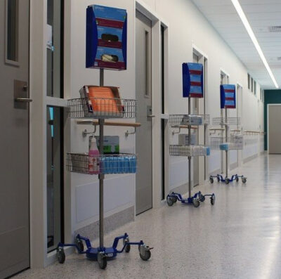 Mobile PPE Stand - Safety & Mobility